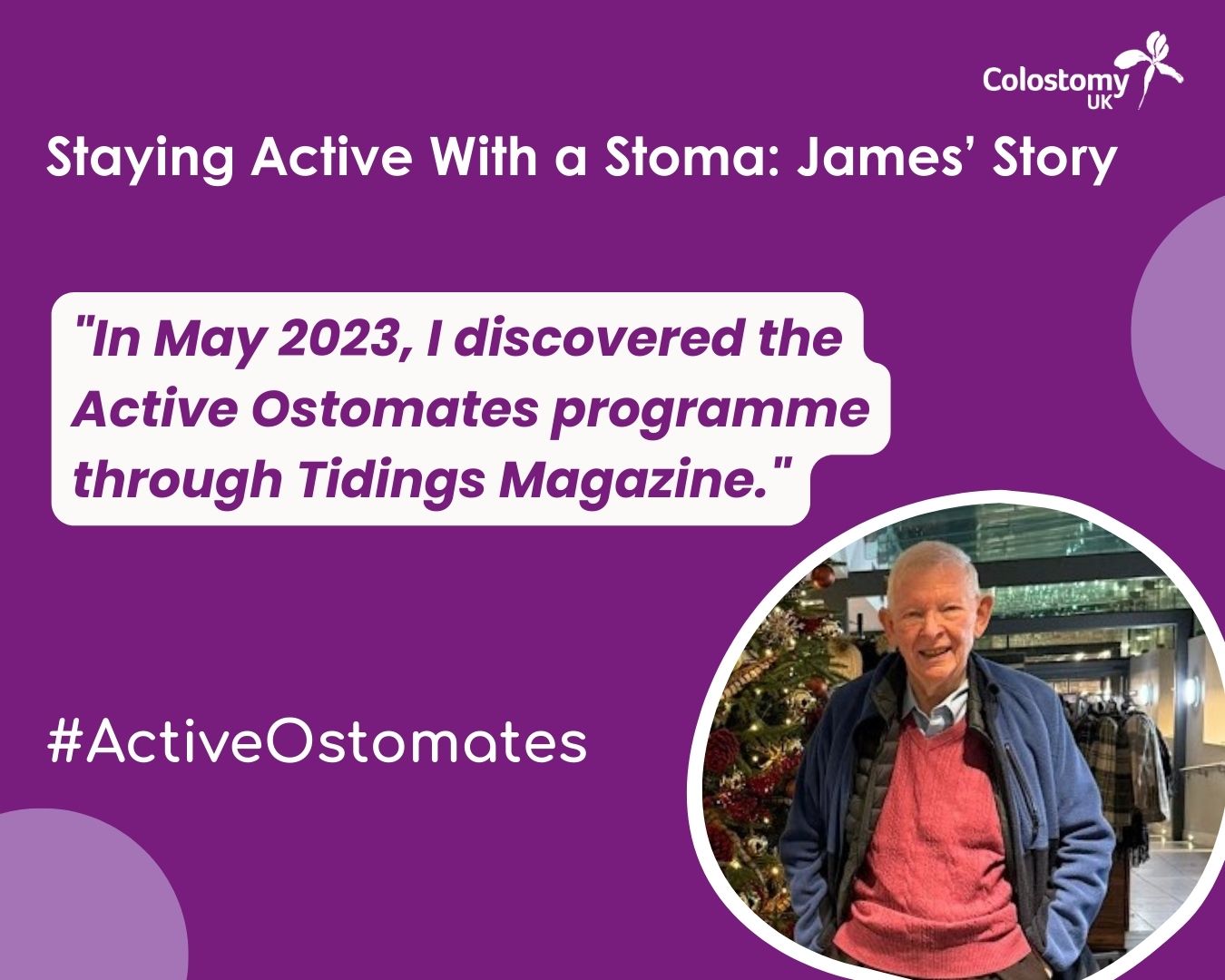 Staying Active With a Stoma: James’ Story - Colostomy UK