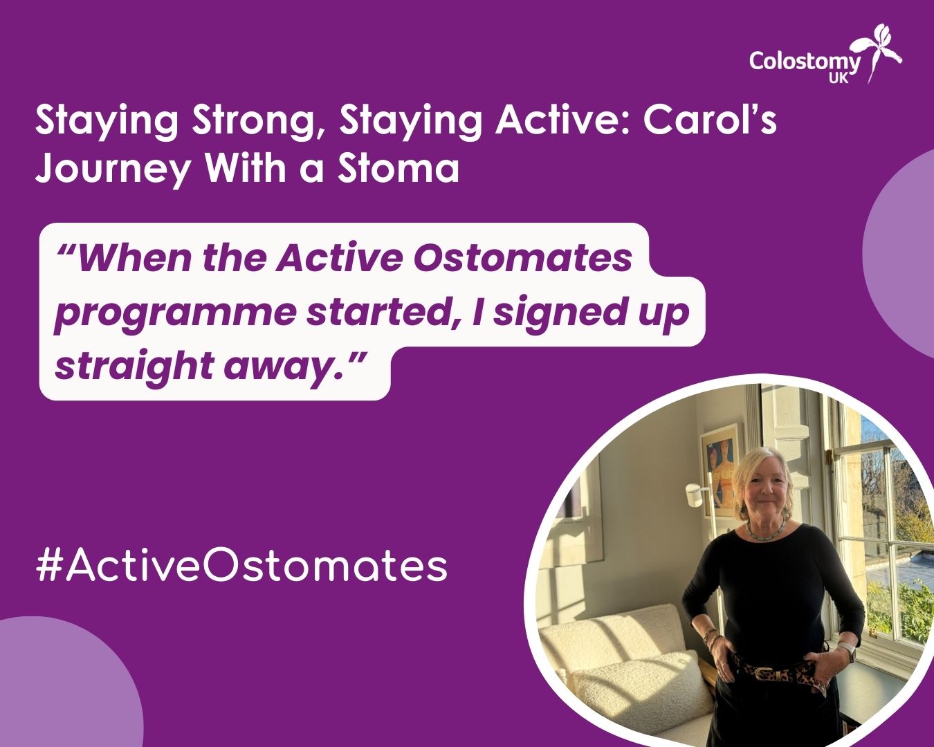 Active Ostomates: Staying Strong, Staying Active: Carol’s Journey With ...