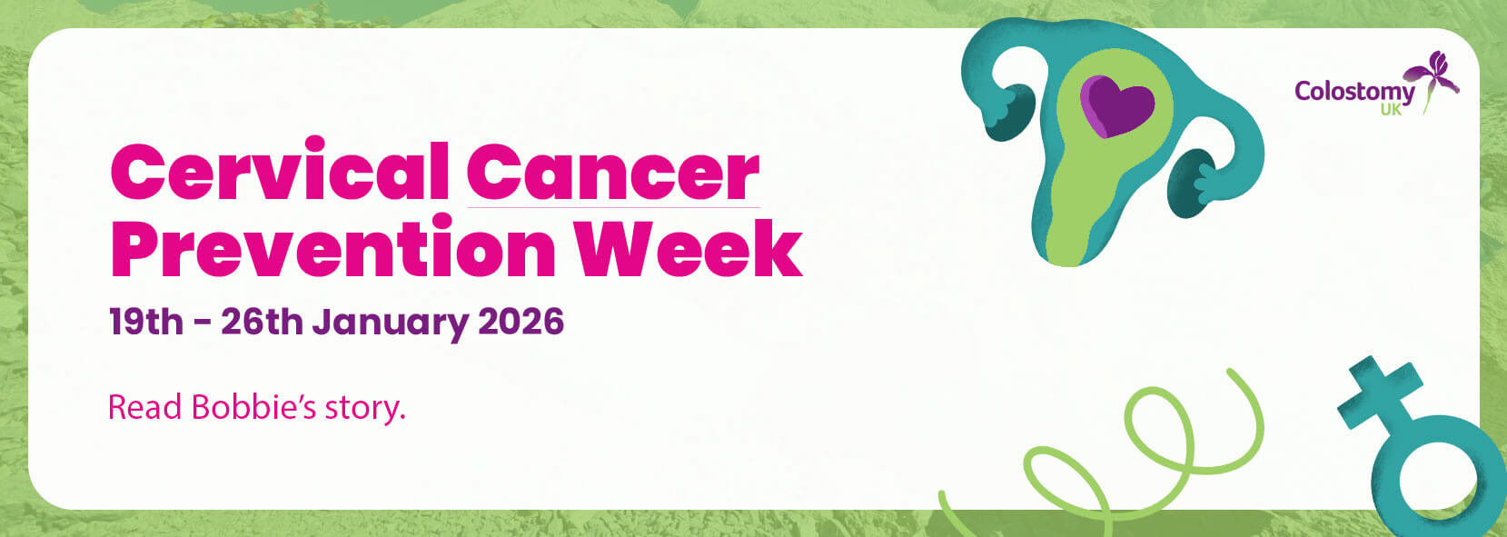 Cervical Cancer Prevention Week | Bobbie’s story - Colostomy UK